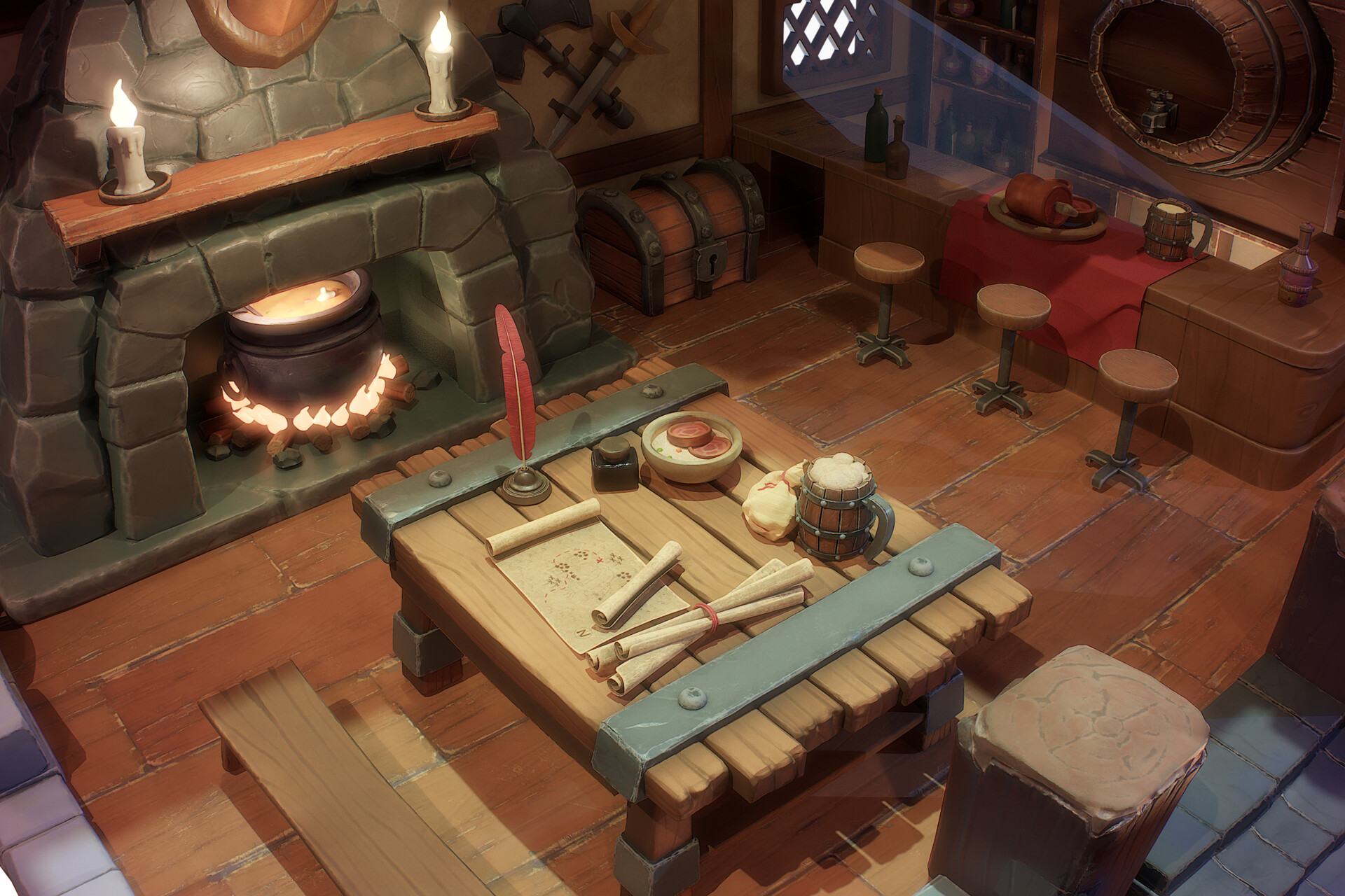 ArtStation - Tipsy Stag Tavern