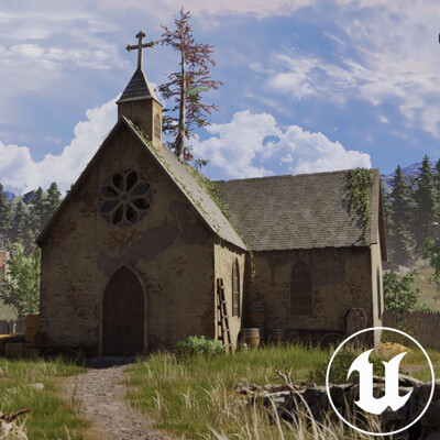 ArtStation - Level Art: Abandoned Church - Unreal Engine 5