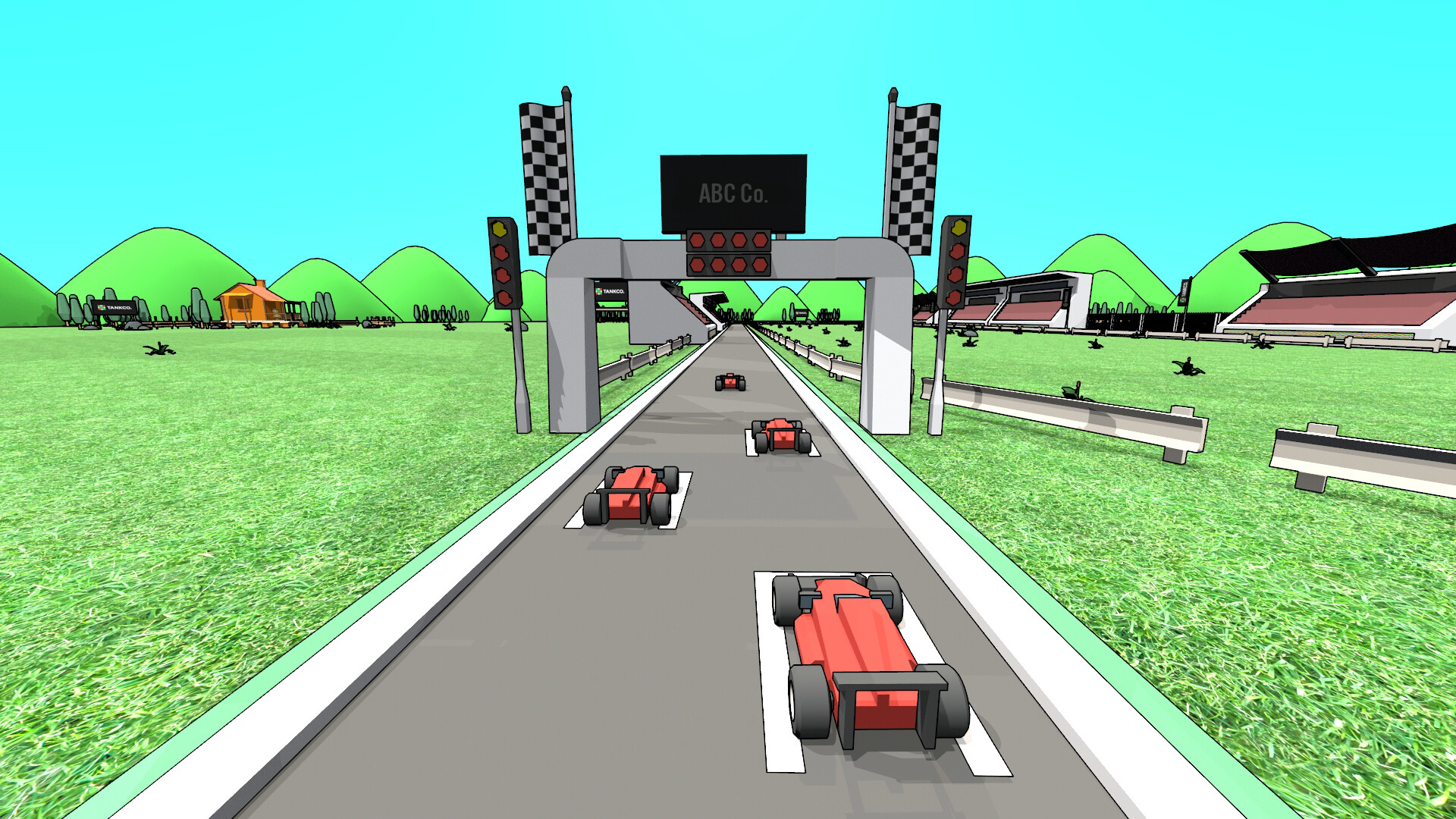 ArtStation - Cartoon Car Race Game Level Design