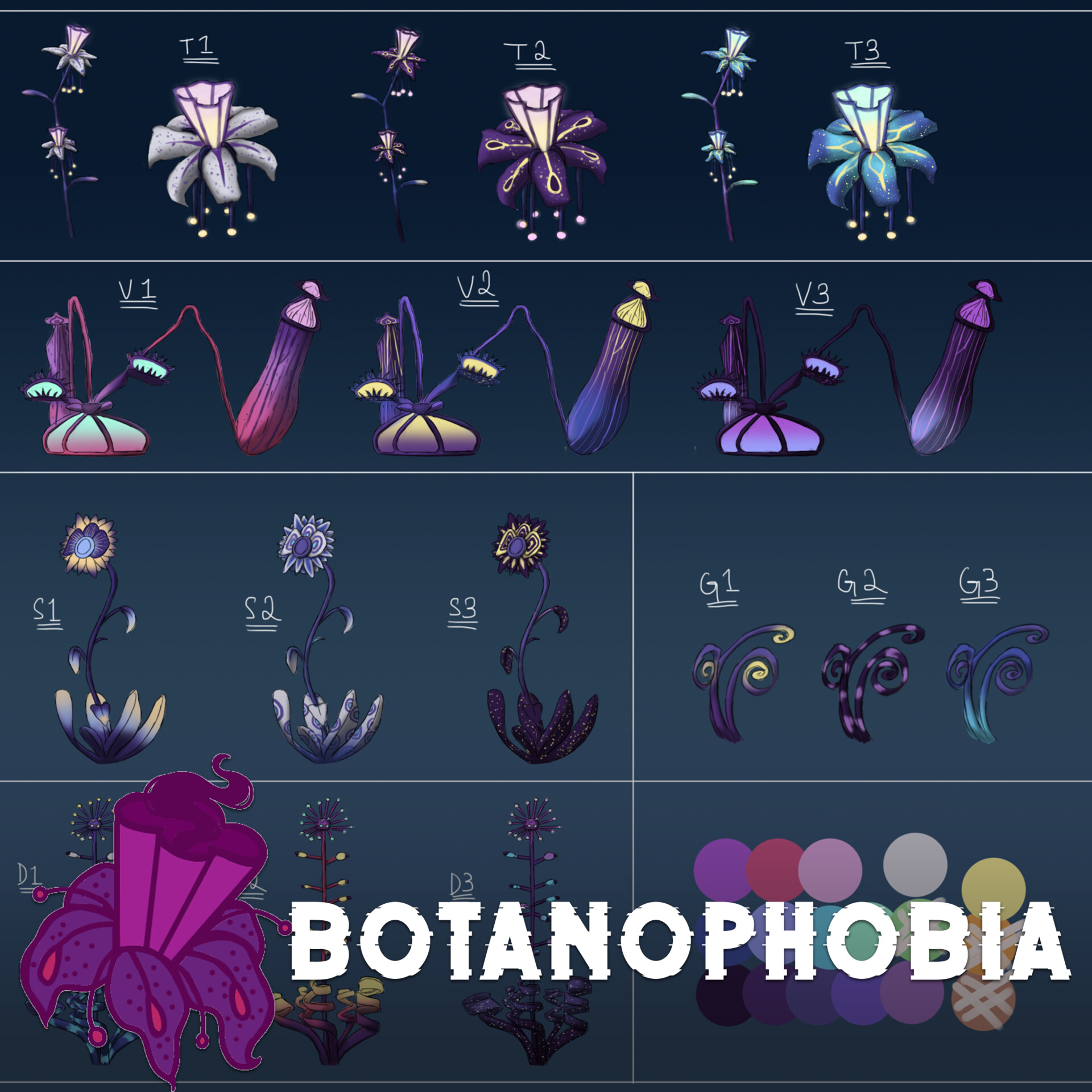 ArtStation - Botanophobia - Alien Foliage