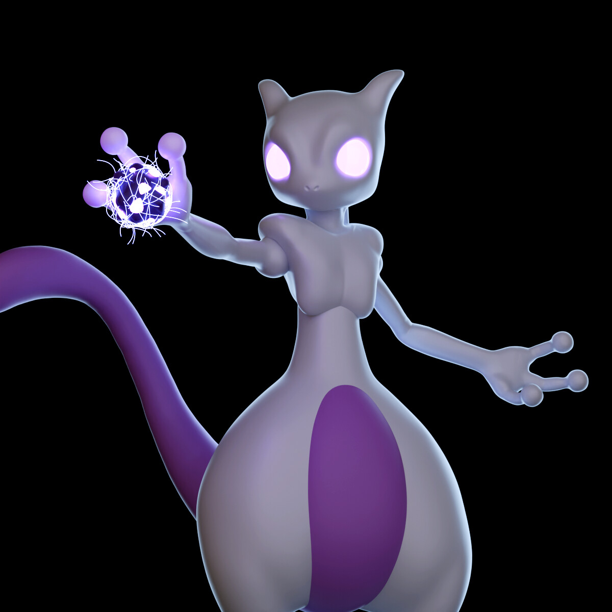 ArtStation - Mewtwo 3D Model