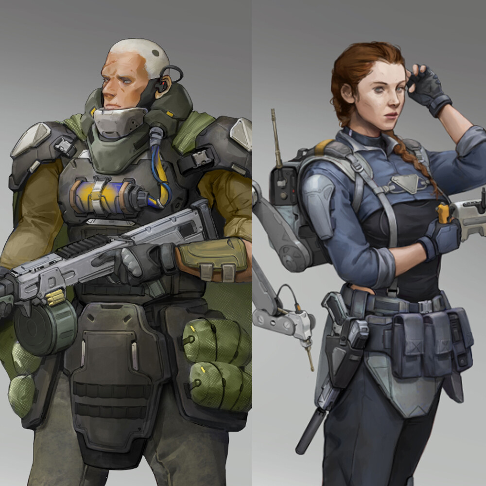ArtStation - Personal work-Military character design