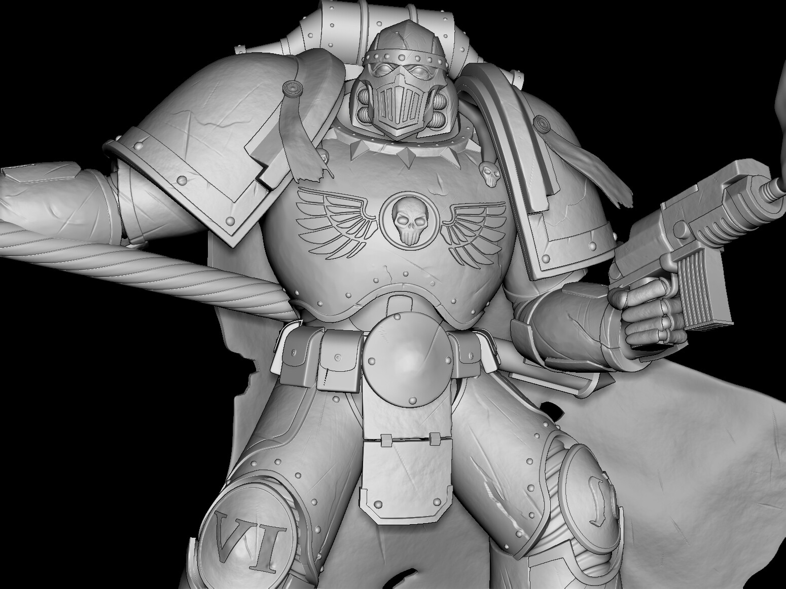 ArtStation - Barbaros old wounded armour For 3d printing