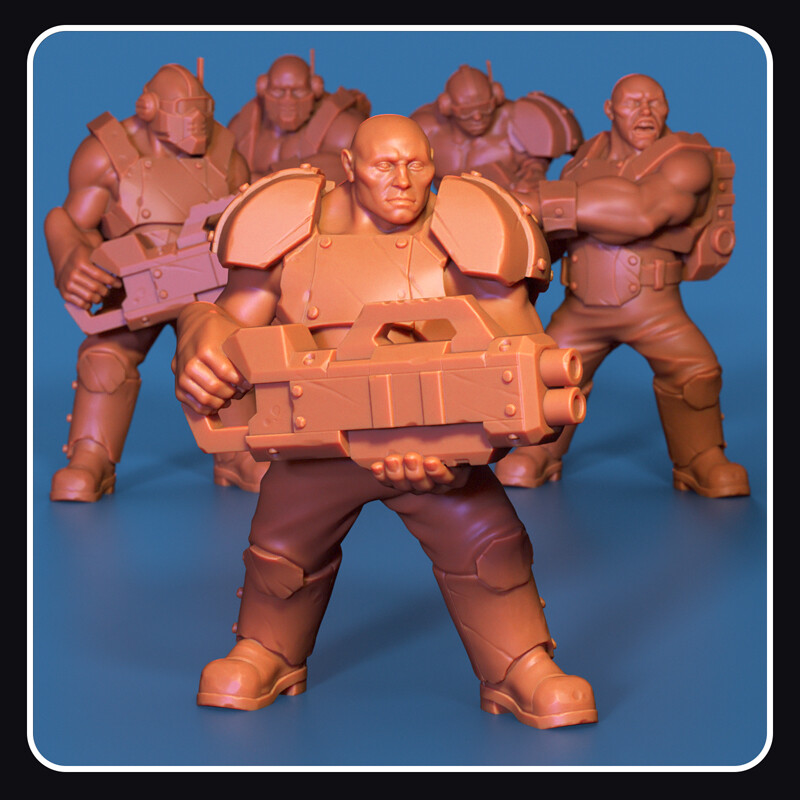ArtStation - Big guns squad