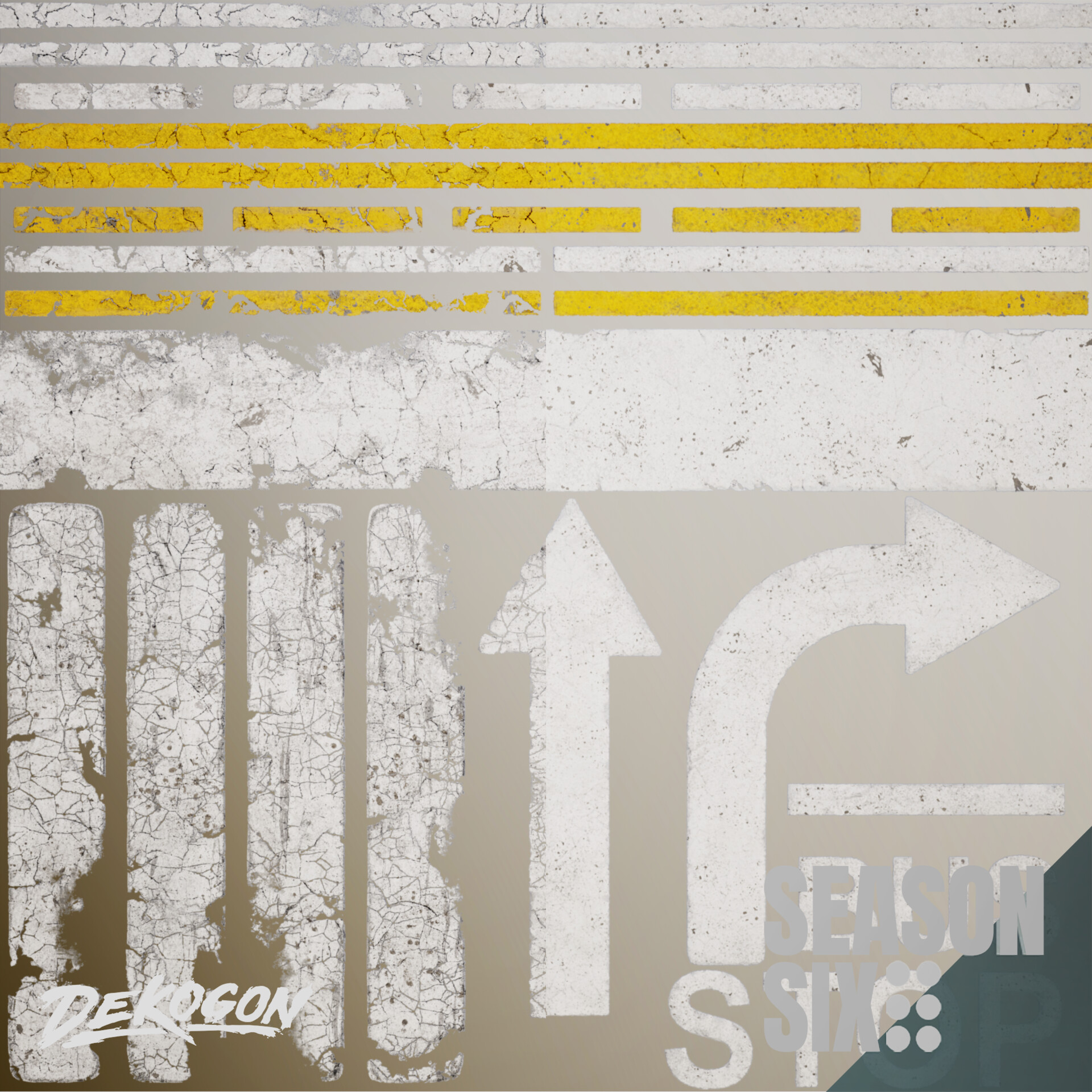 ArtStation - Road Decals 2