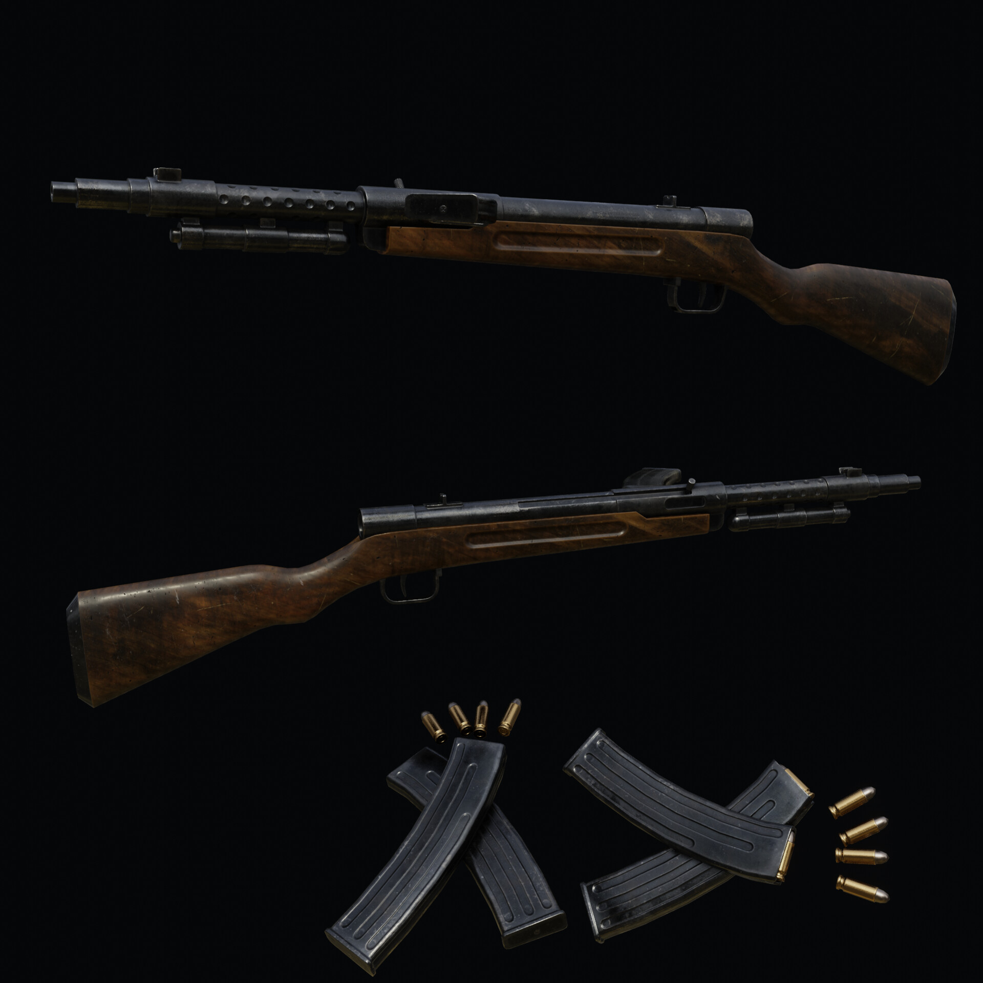 ArtStation - Type 100 Japanese SMG (Old Updated)