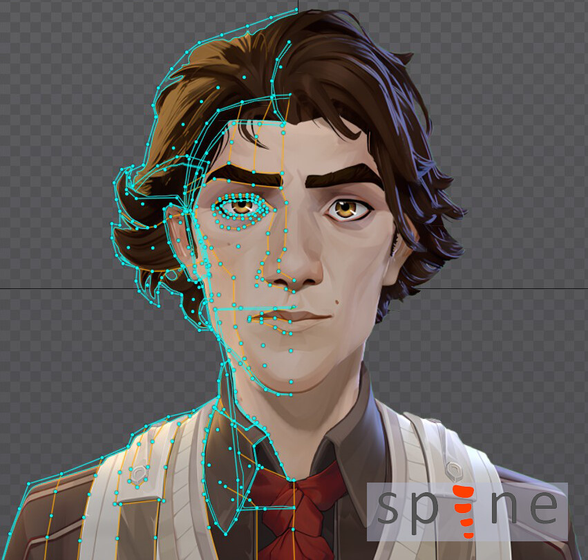 ArtStation - 2D portrait animation in Spine 2D. Viktor Arcane