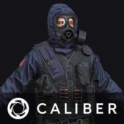 ArtStation - Caliber - SAS - Low Poly