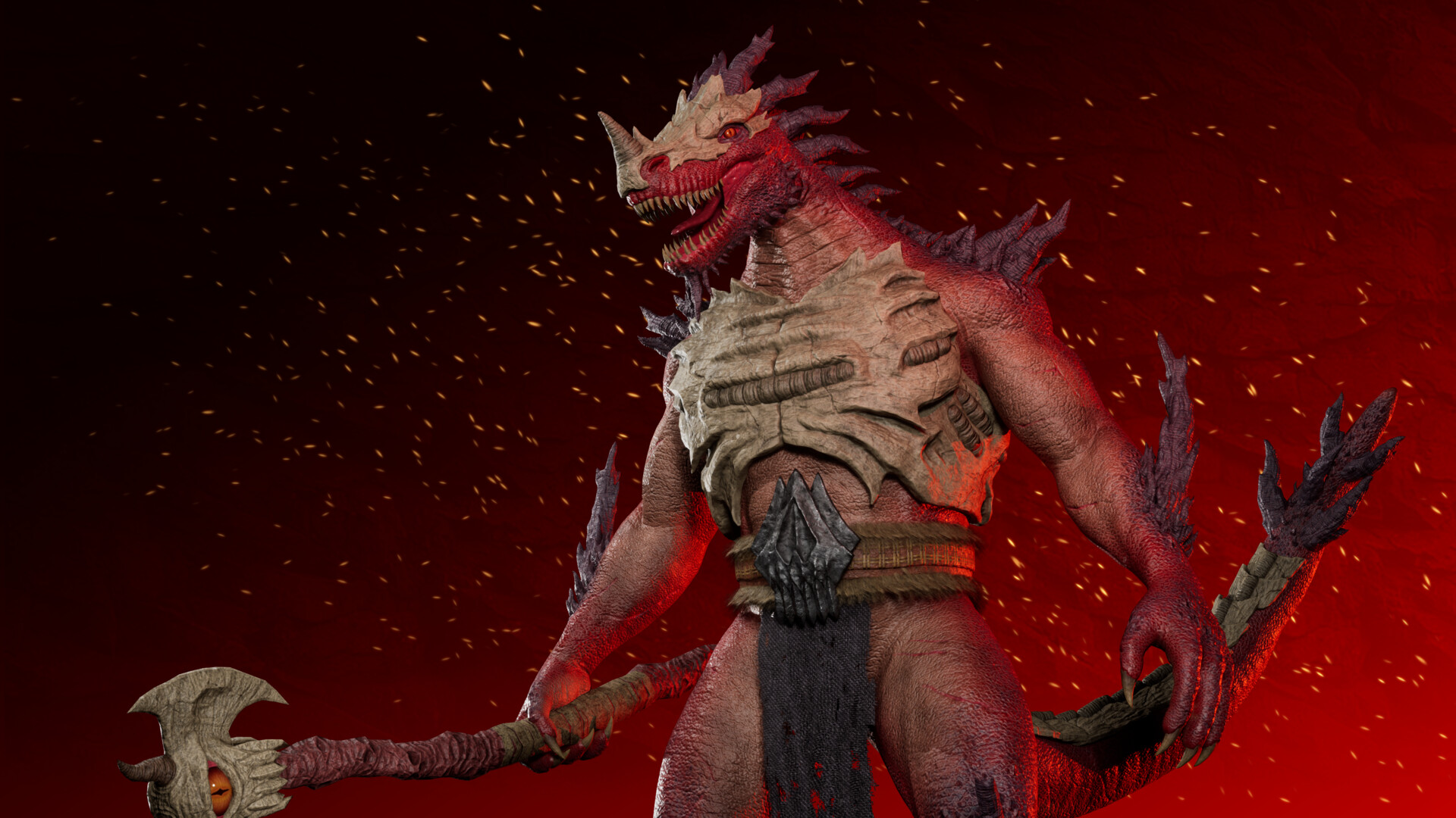 ArtStation - Warrior Dragon