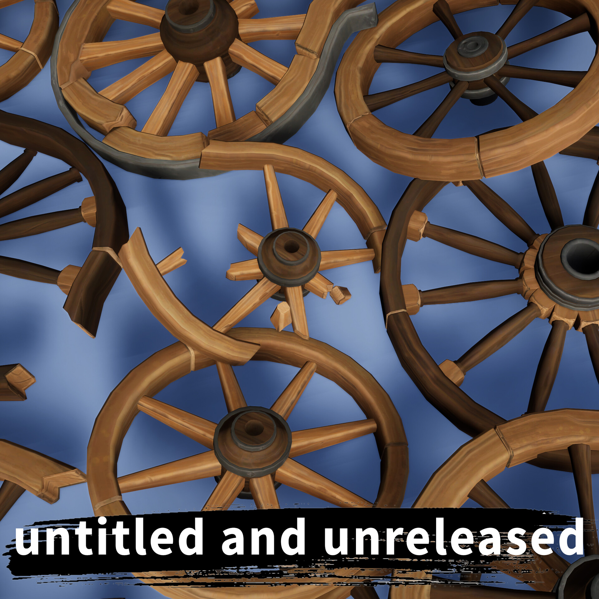 ArtStation - Stylized Props - Cart Wheels