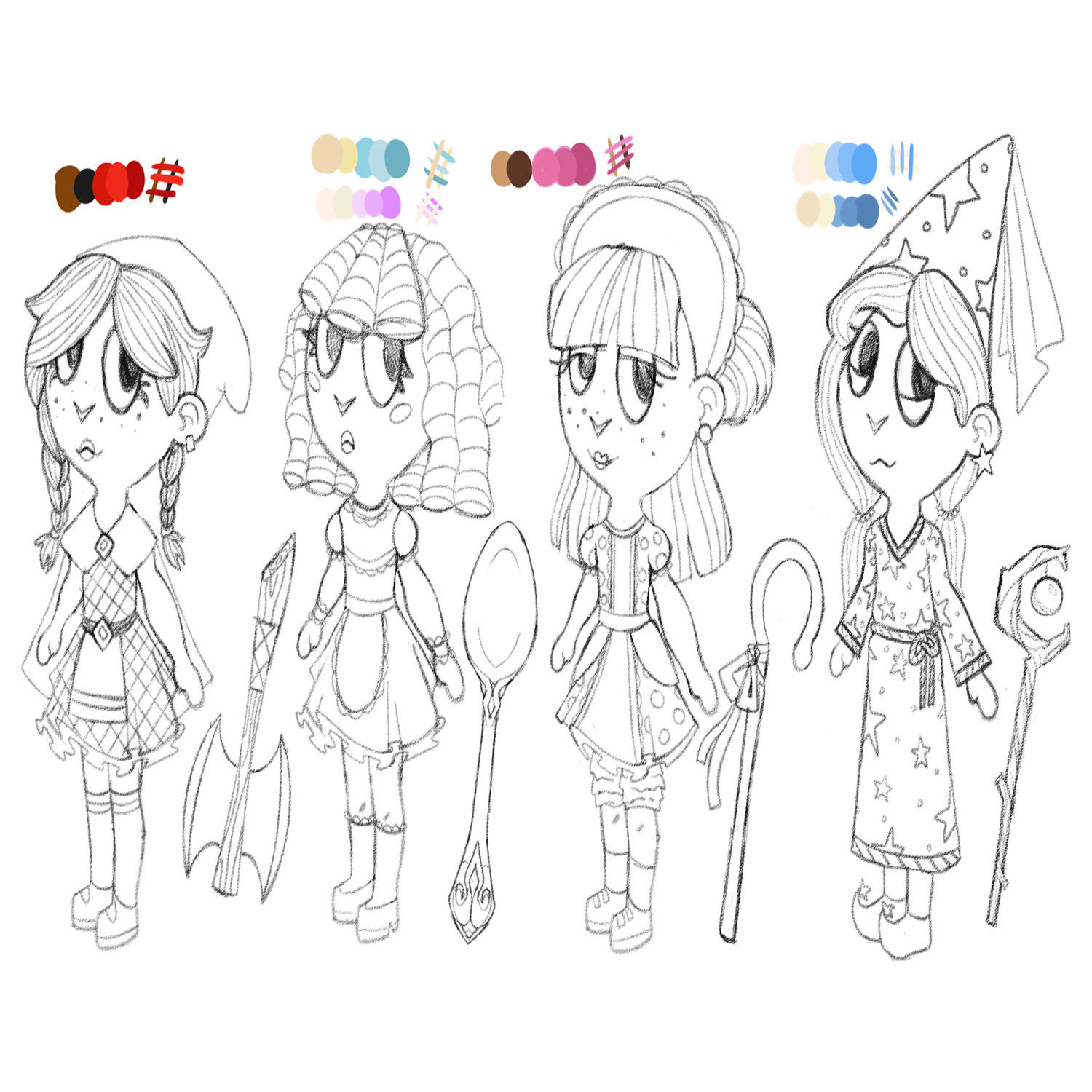 ArtStation - Curtain Call Girls - Playable Characters