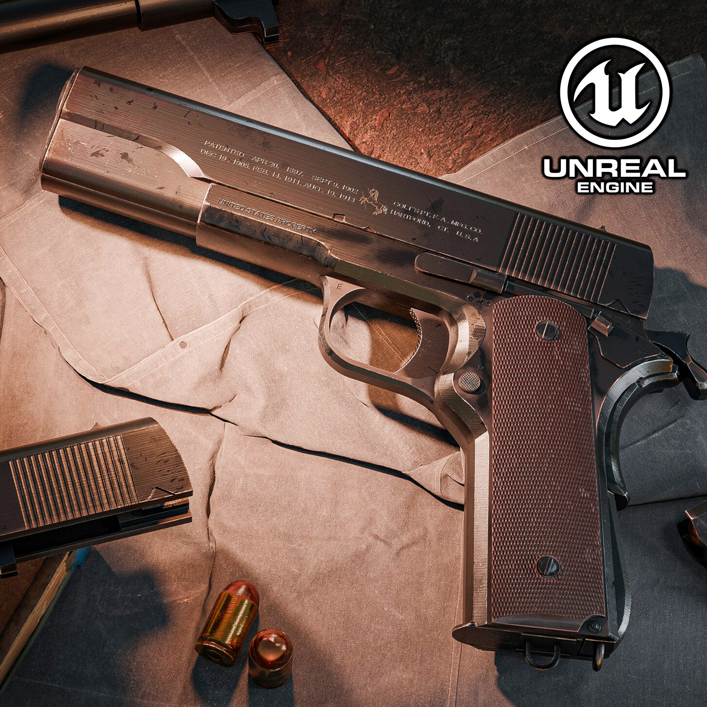 ArtStation - M1911 COLT .45 (GAME READY)