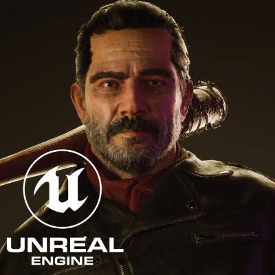 ArtStation - Negan - The Walking Dead FanArt
