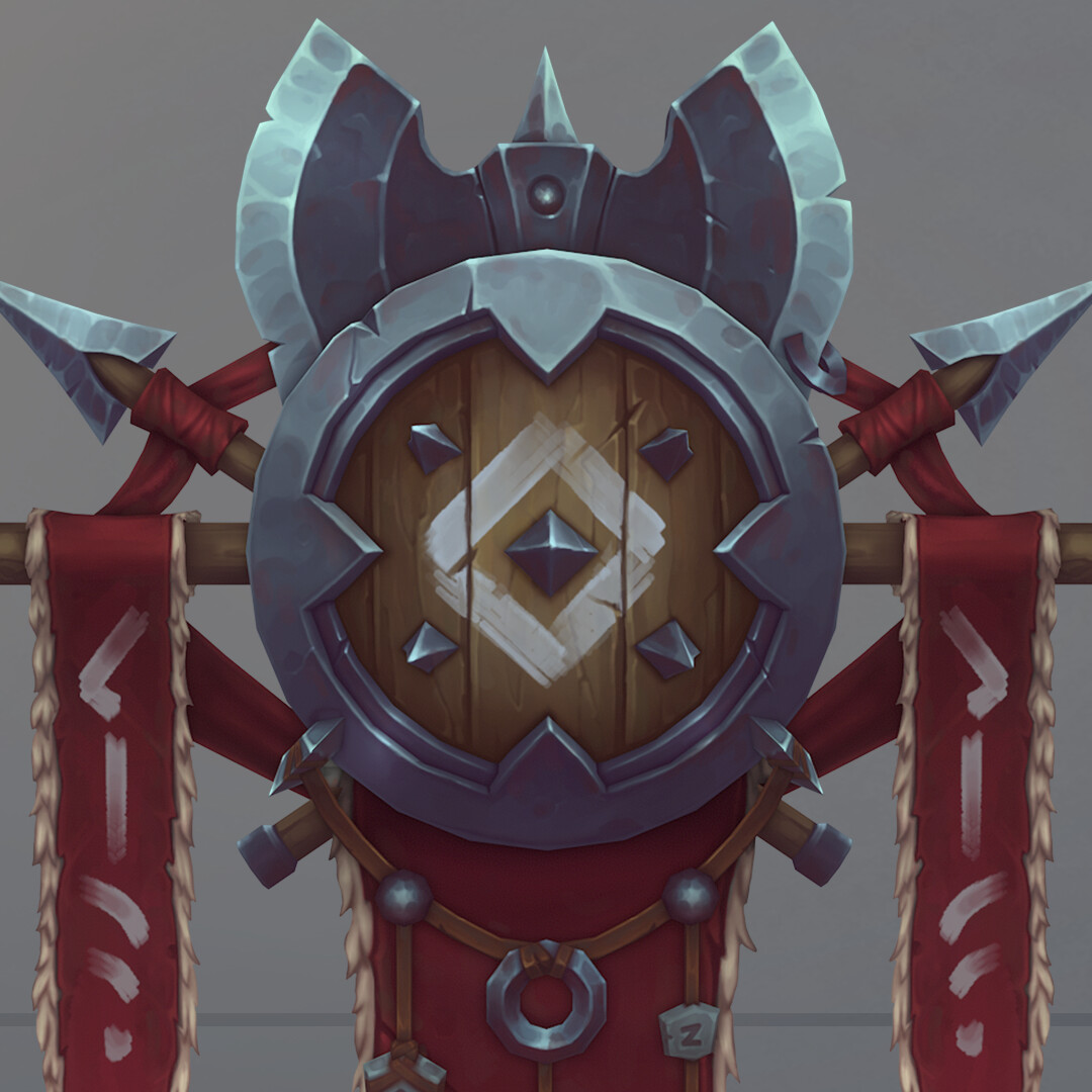 ArtStation - HandPainted War Banner