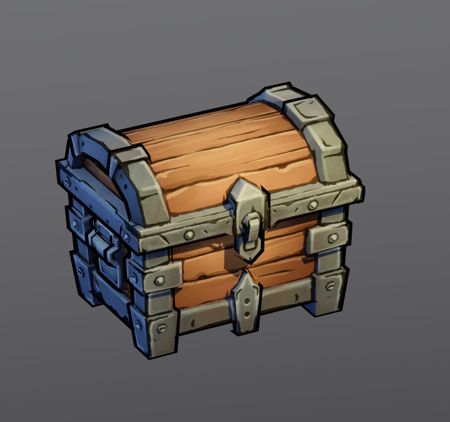ArtStation - Chest in DarkestDungeon style