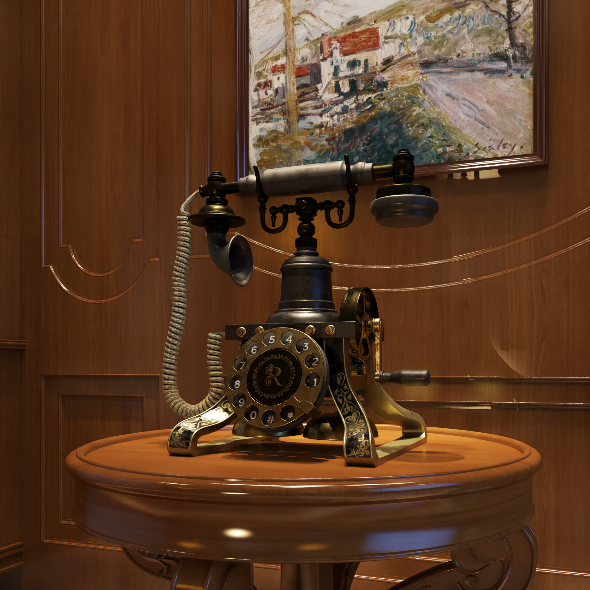 ArtStation - Vintage Telephone Animation