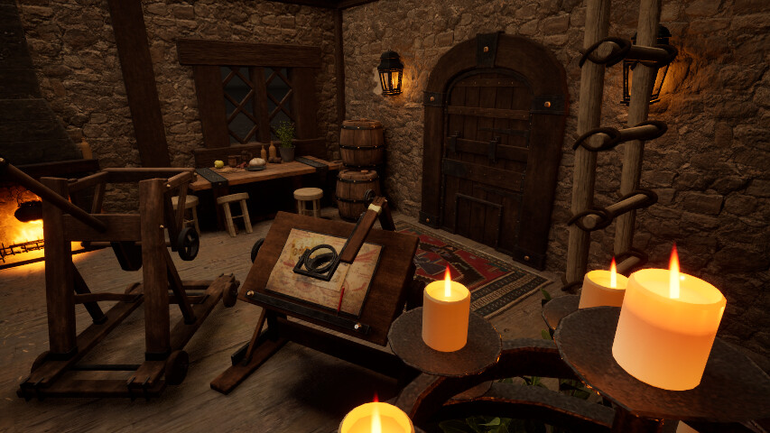 ArtStation - Medieval home of a dwarf inventor