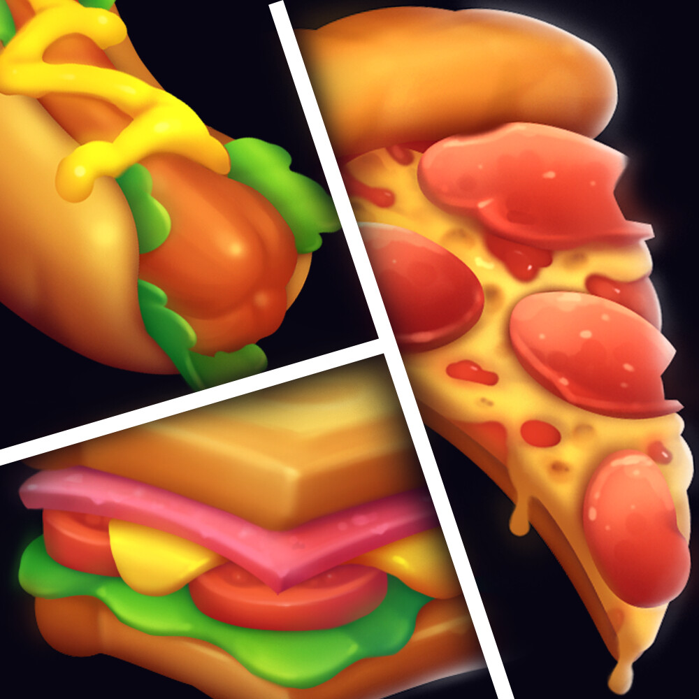 ArtStation - Fast Food Icons