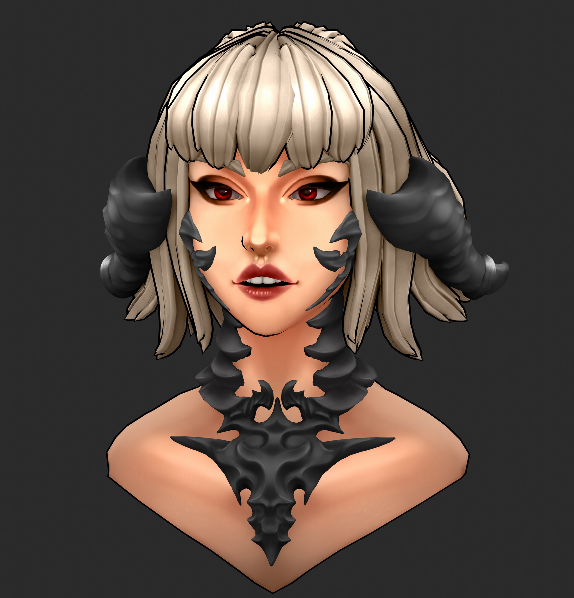 ArtStation - Draconic armor Girl