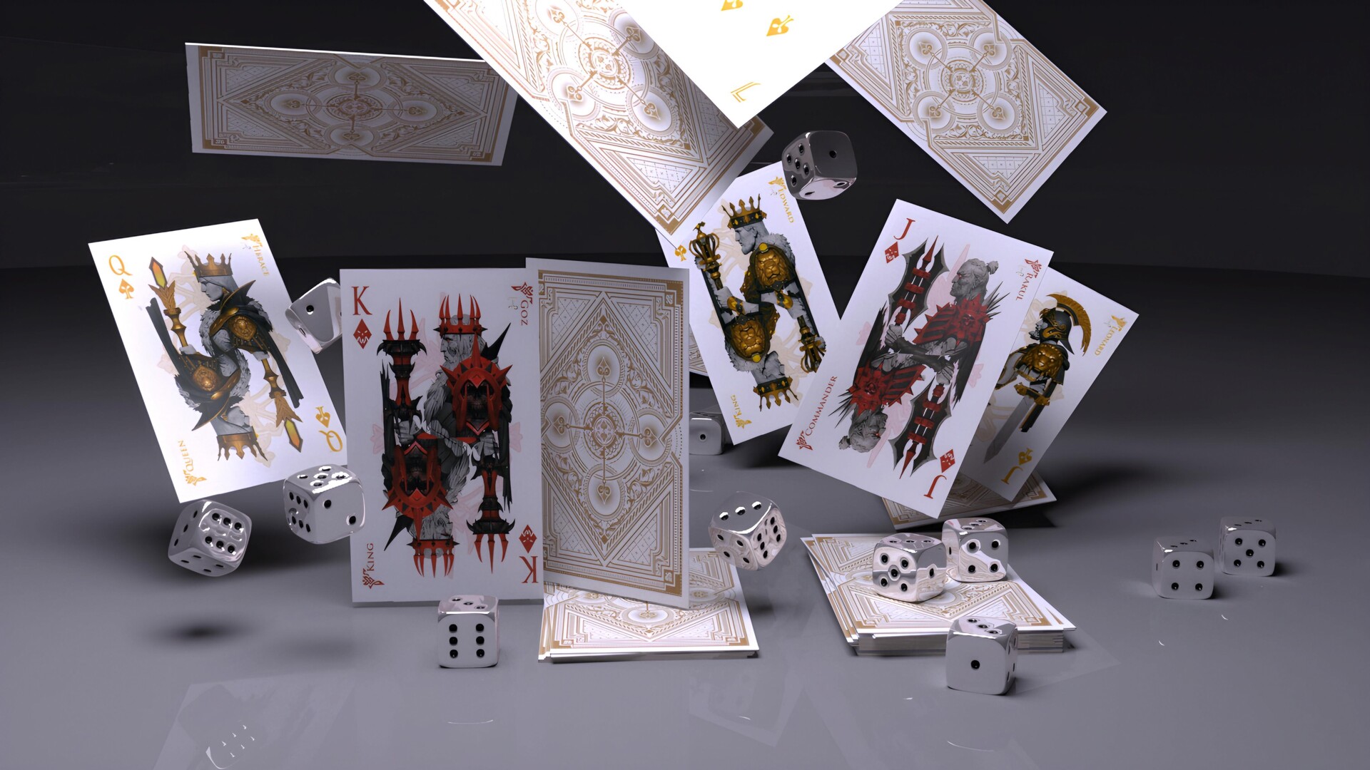 ArtStation - Playing cards and Dice Concept Art