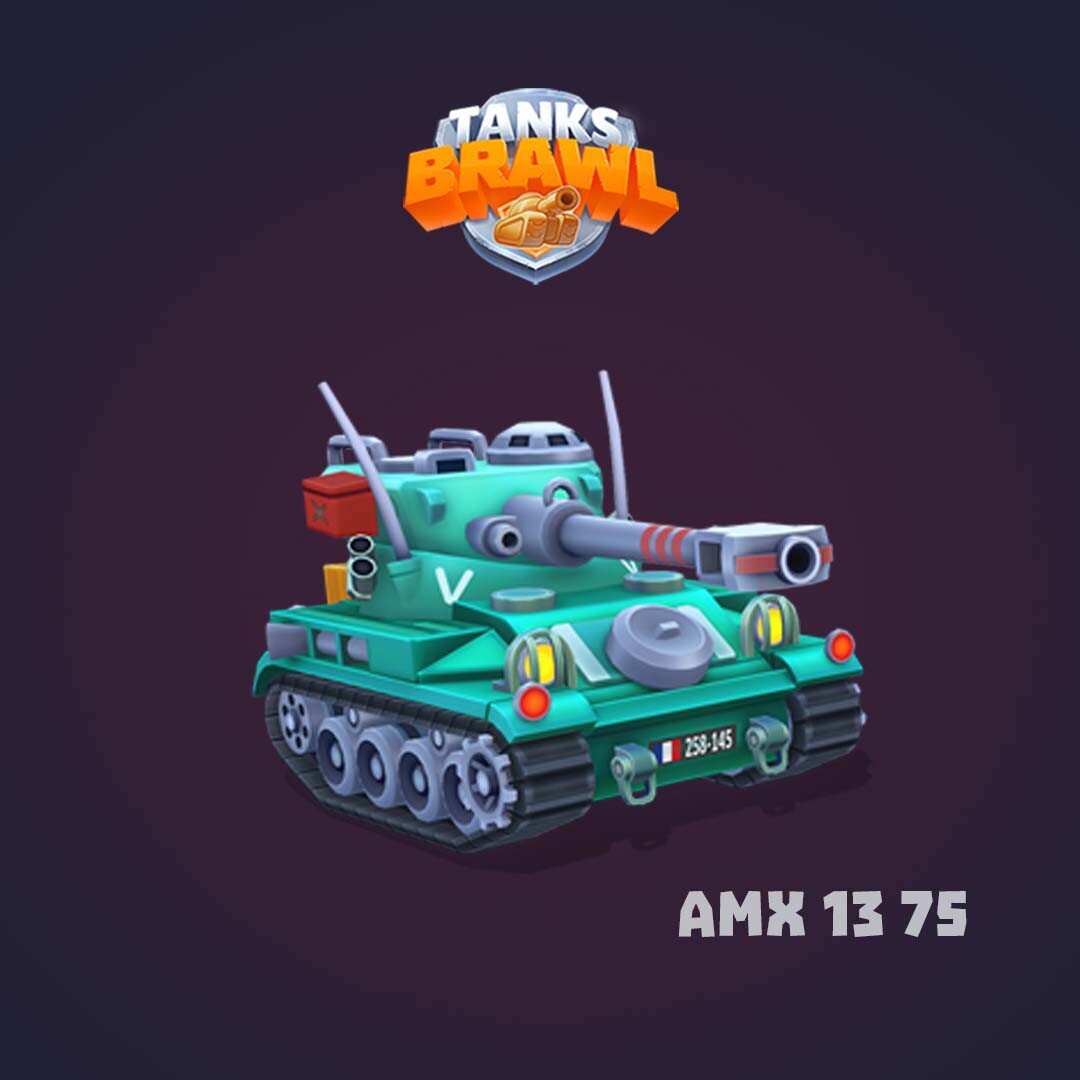 ArtStation - AMX 13 75 | Tanks Brawl