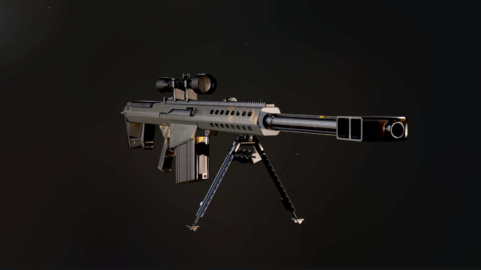 ArtStation - Sniper rifle - Barrett M107