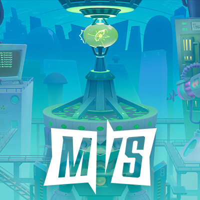 ArtStation - MultiVersus - Dexter's Lab, Stylized 3D Environment