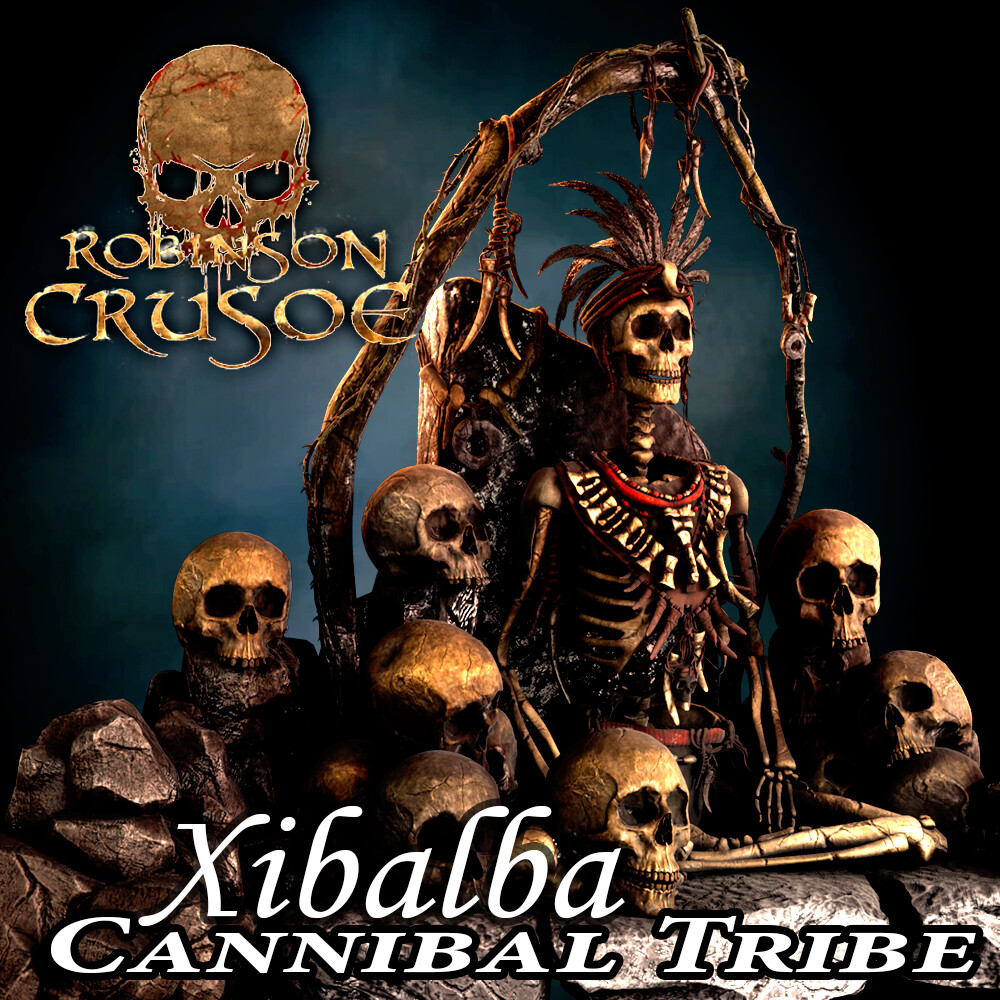 ArtStation - Cannibal Tribe - Deities and Ritual Totems - Xibalba