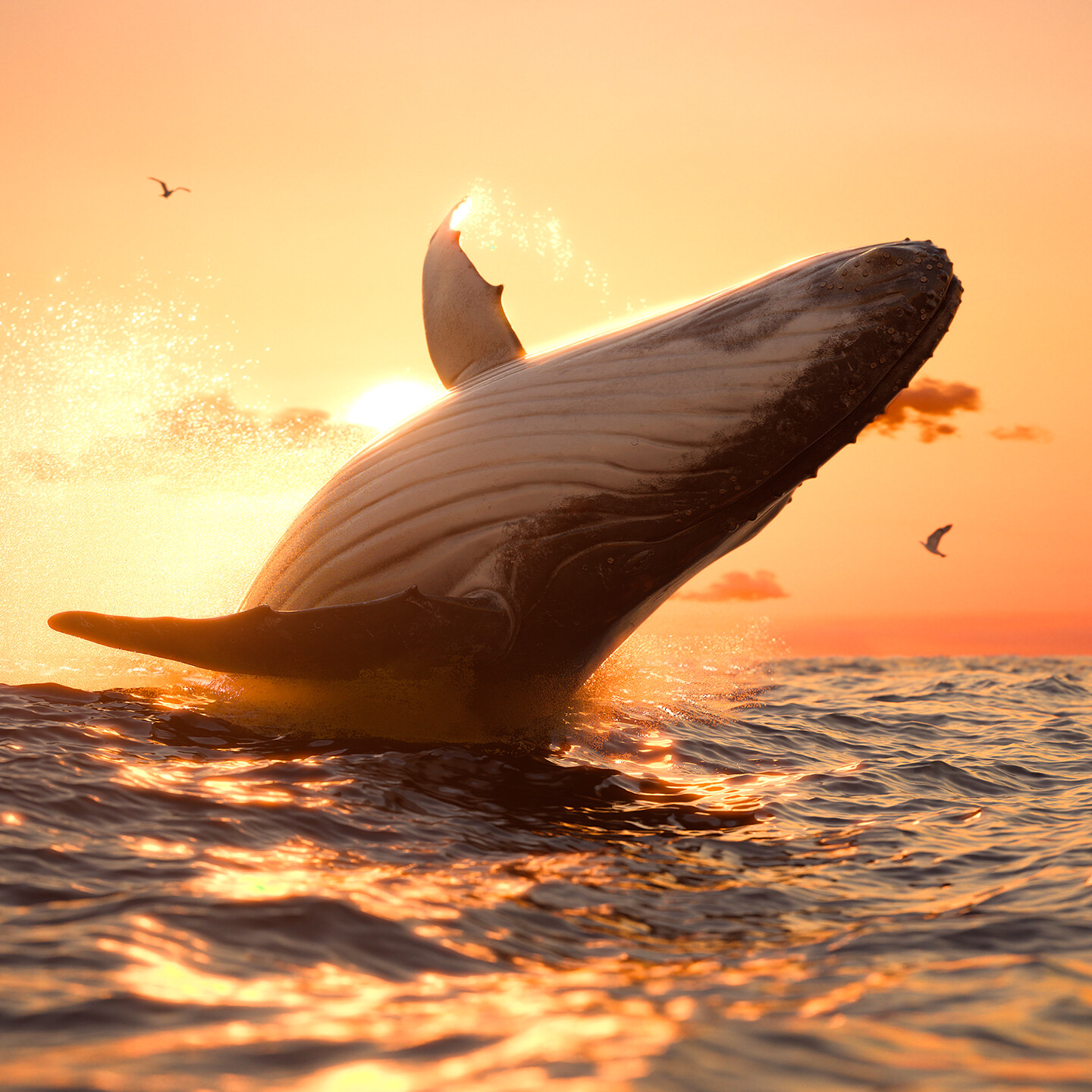 ArtStation - Whale Breaching