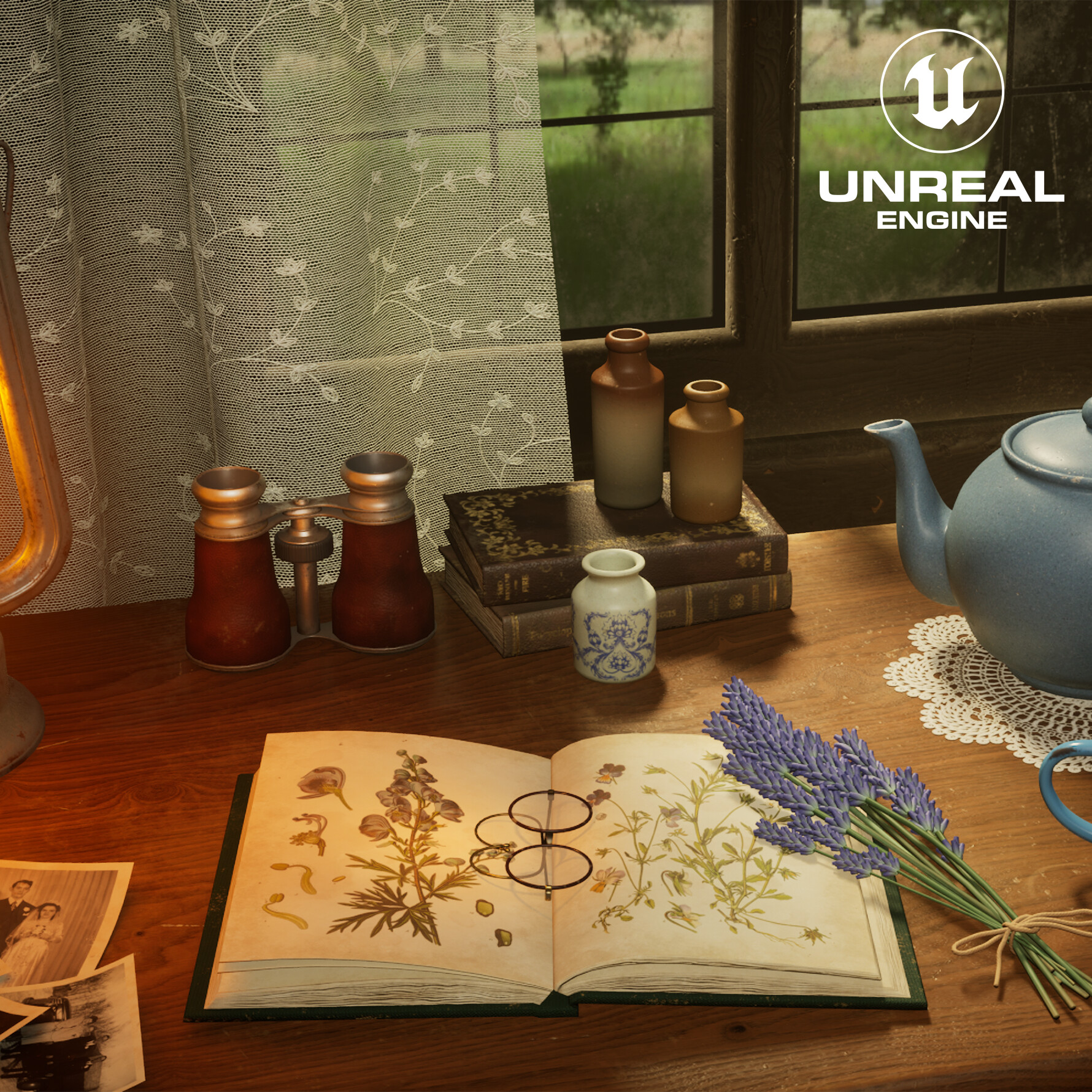 ArtStation - Cozy Cottage Desk