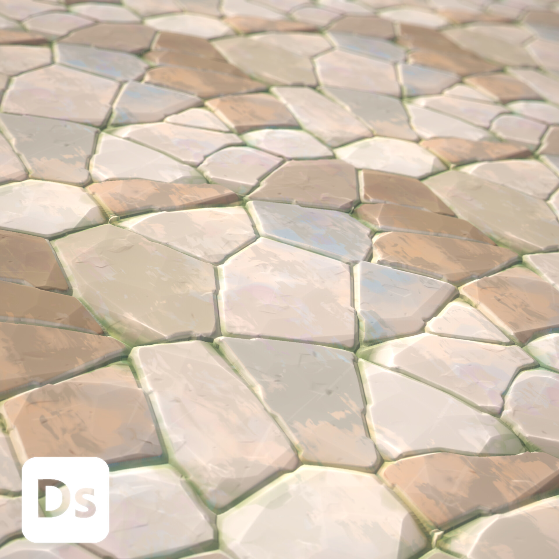 ArtStation - Stylized Stone Material