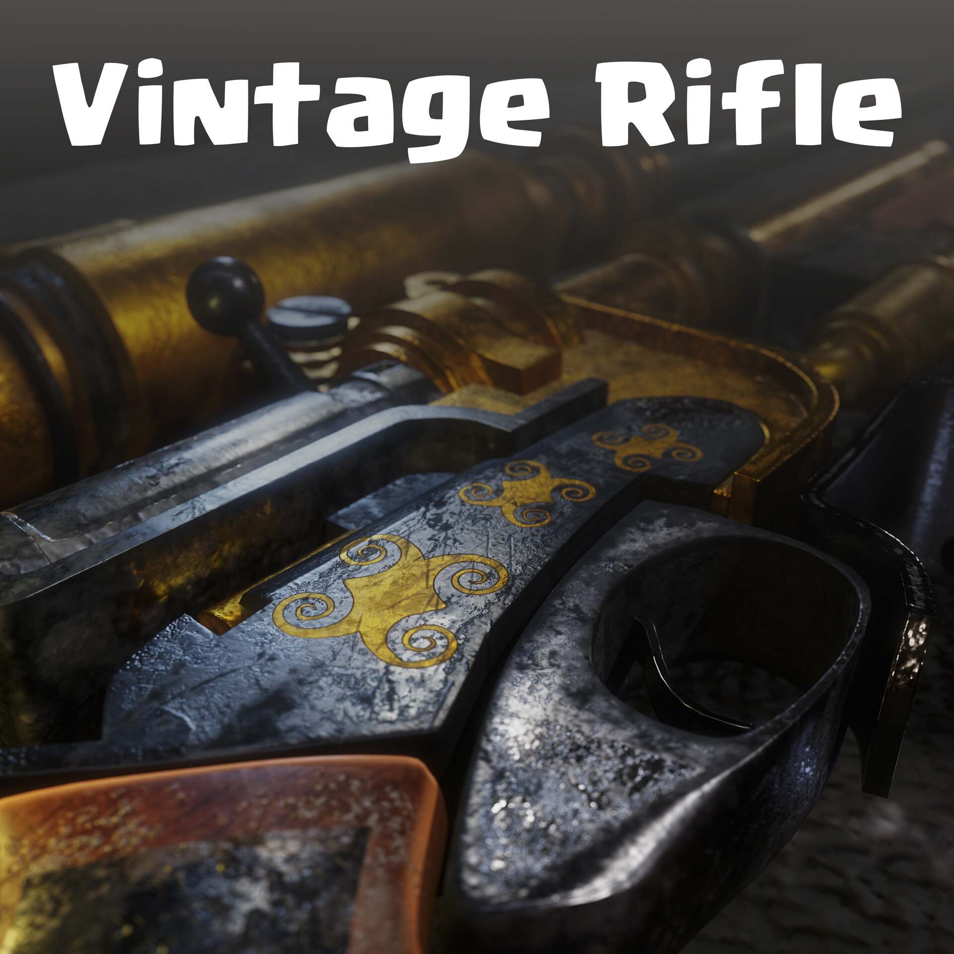 ArtStation - Vintage Rifle