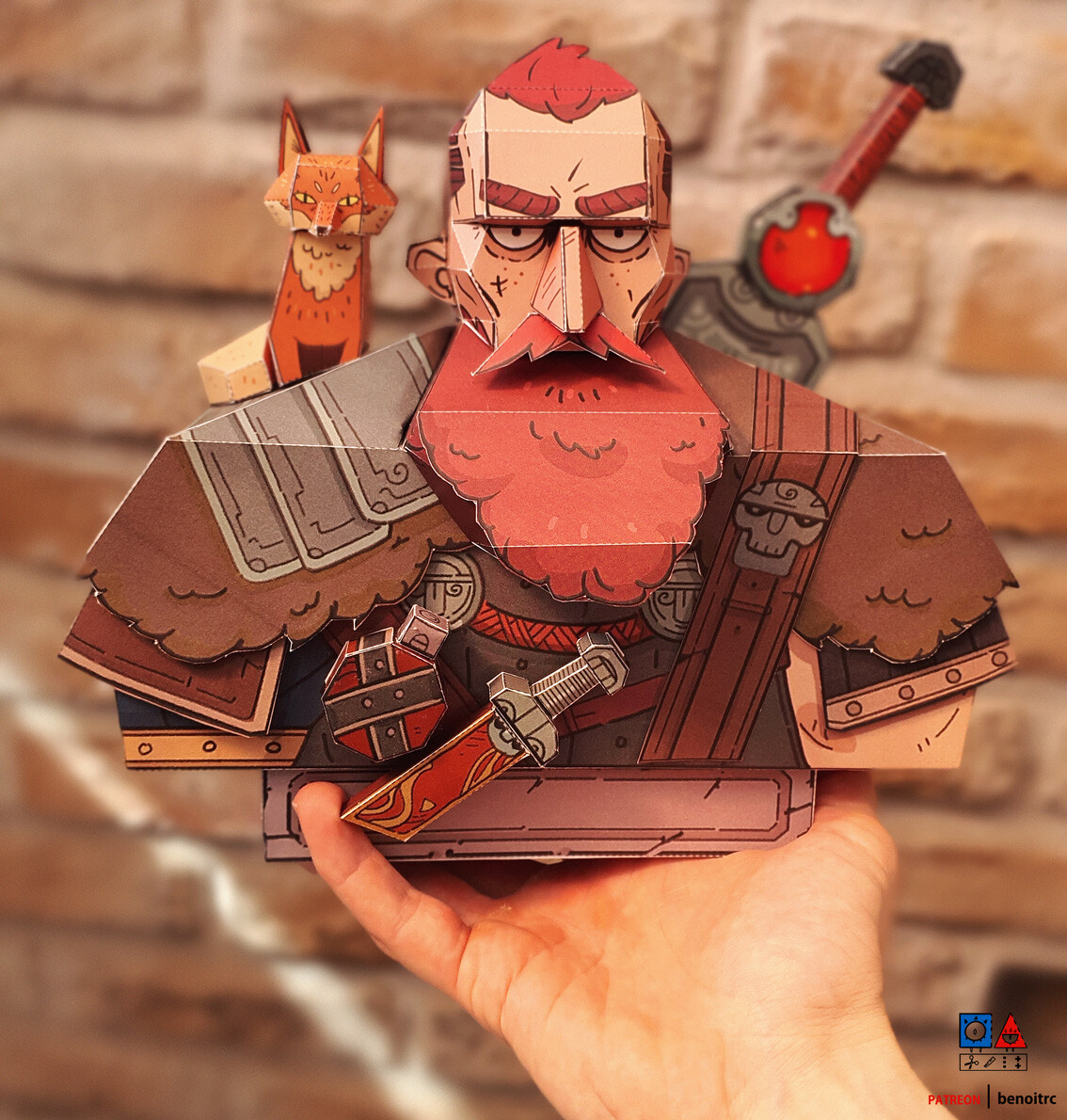 ArtStation - Fantasy Paper Bust