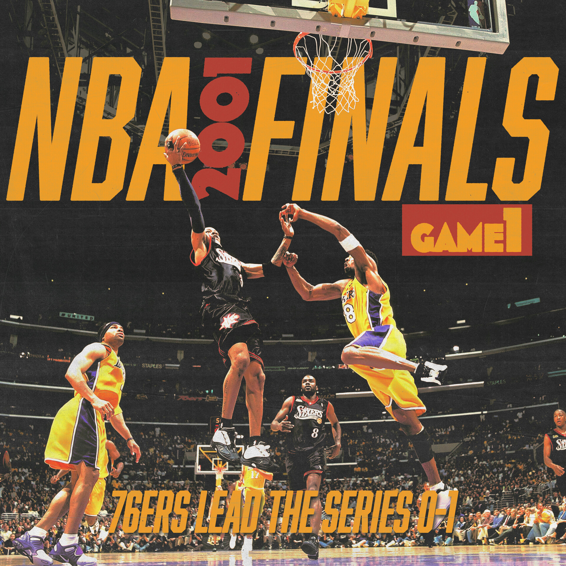 ArtStation - 2001 NBA Finals Game Result Graphics
