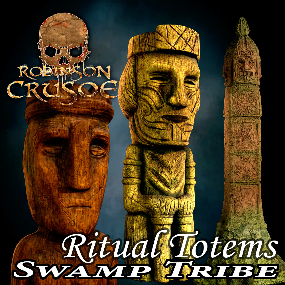 ArtStation - Swamp Tribe Ritual Totems