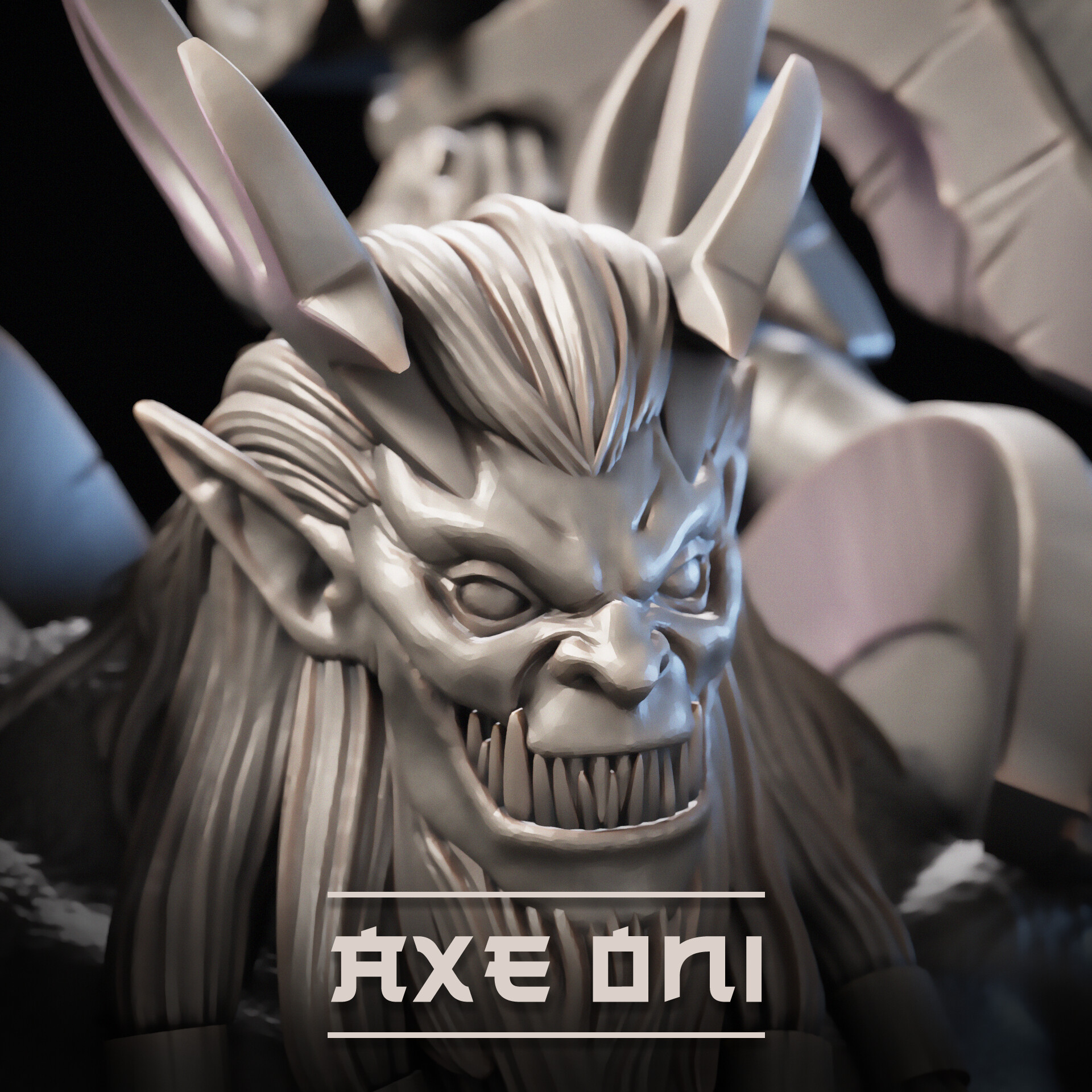 ArtStation - Axe Oni - Miniature