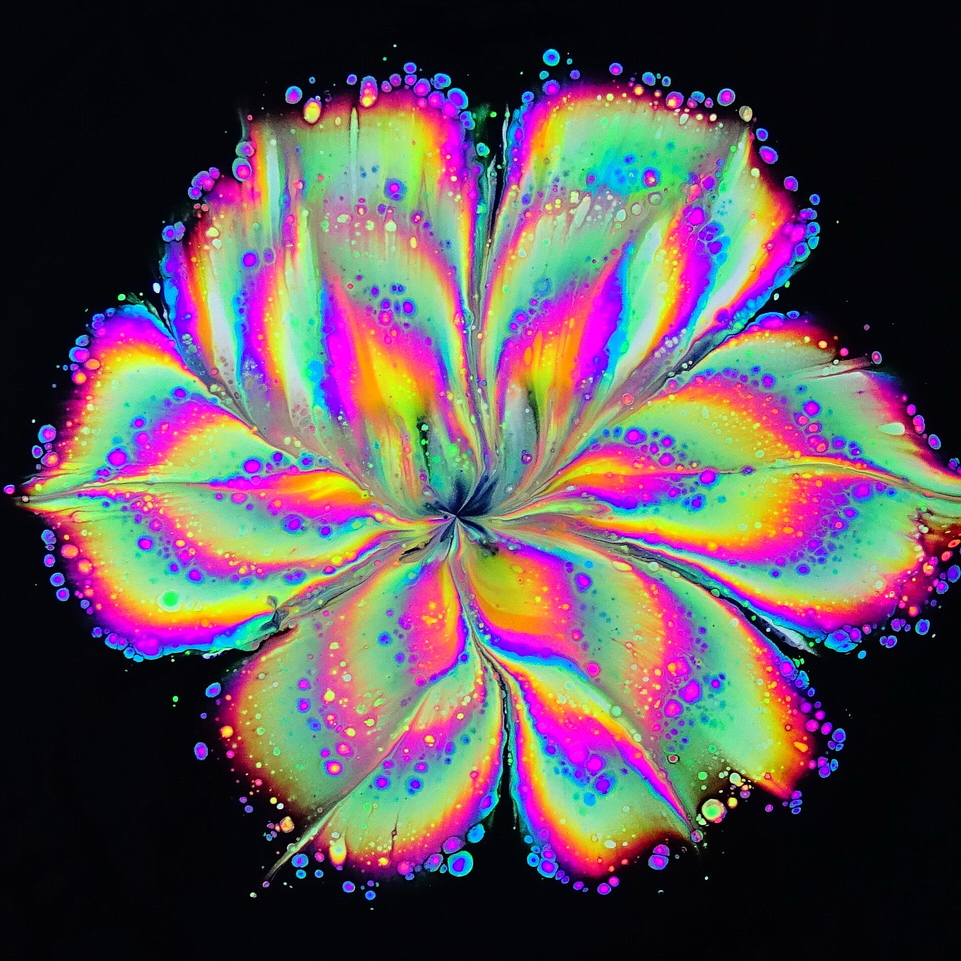 Fiona Art - Neon Flower: Join me in this exciting reverse dip tutorial ...