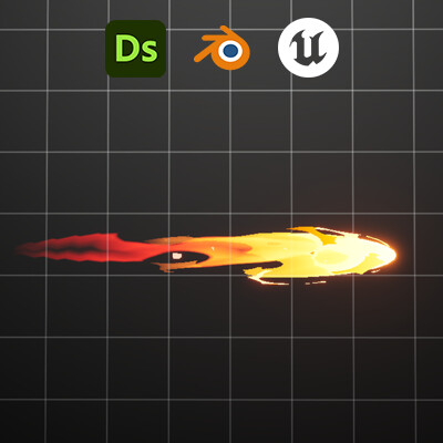 ArtStation - Fireball Projectile VFX