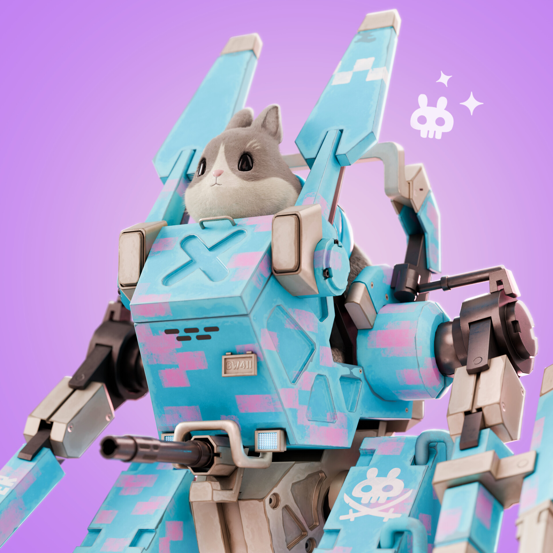 ArtStation - Mecha Bunny squad "SMITH 83"