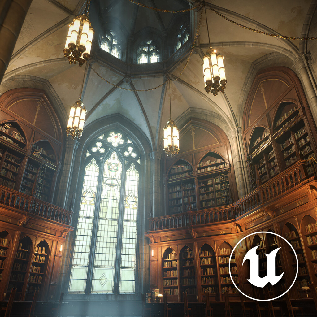 ArtStation - UE5 Library Environment