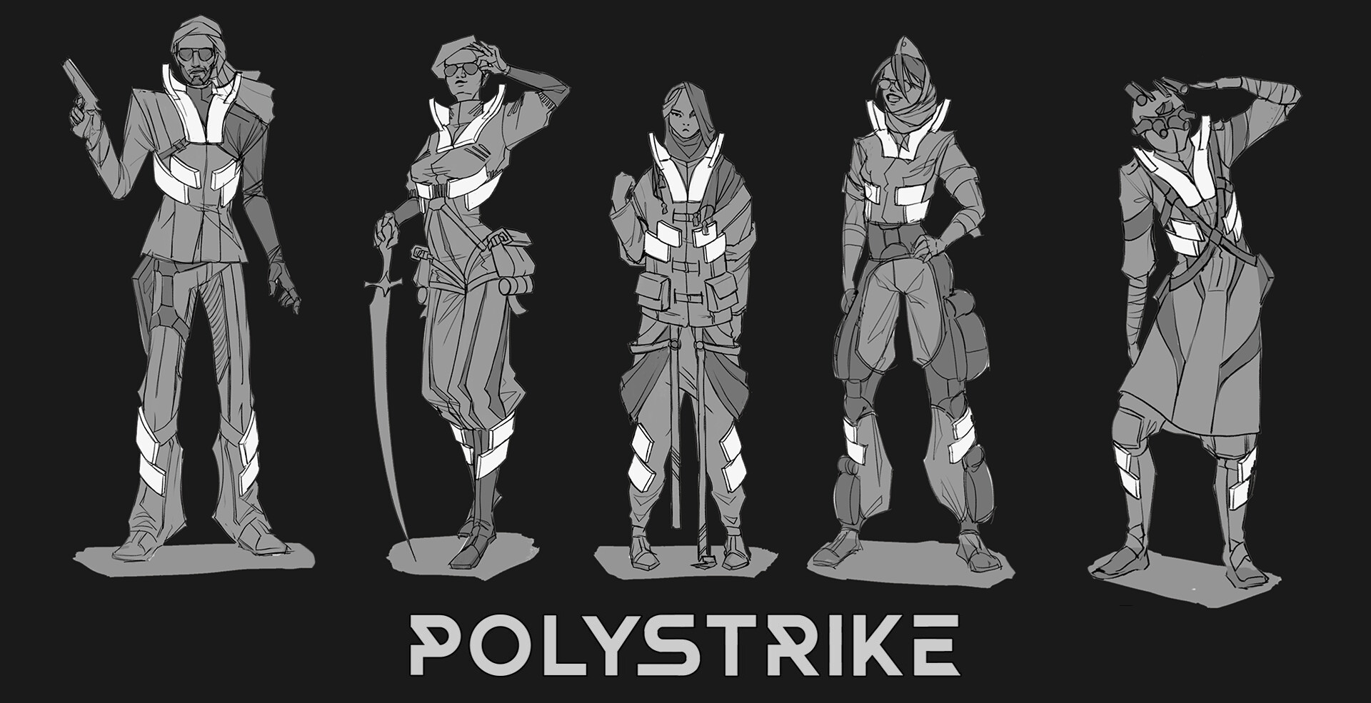 ArtStation - POLYSTRIKE - Iron Will fraction First Character Concepts