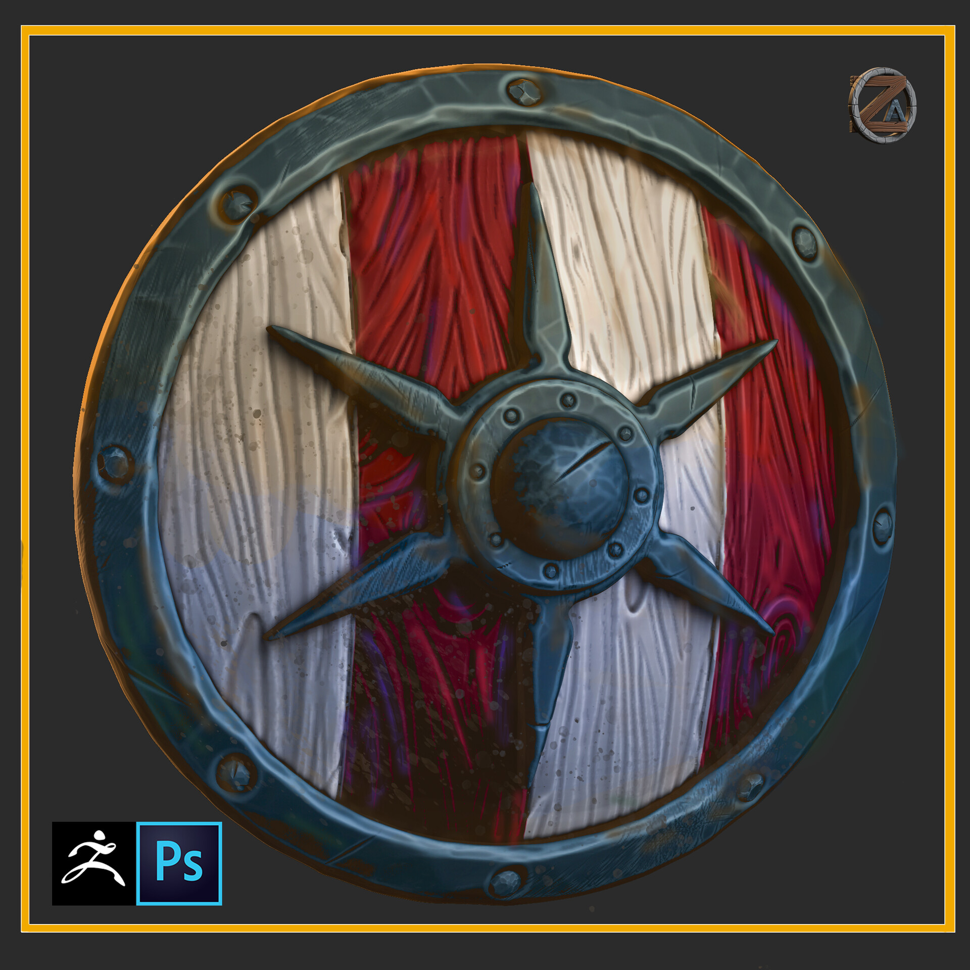 ArtStation - Stylized shields