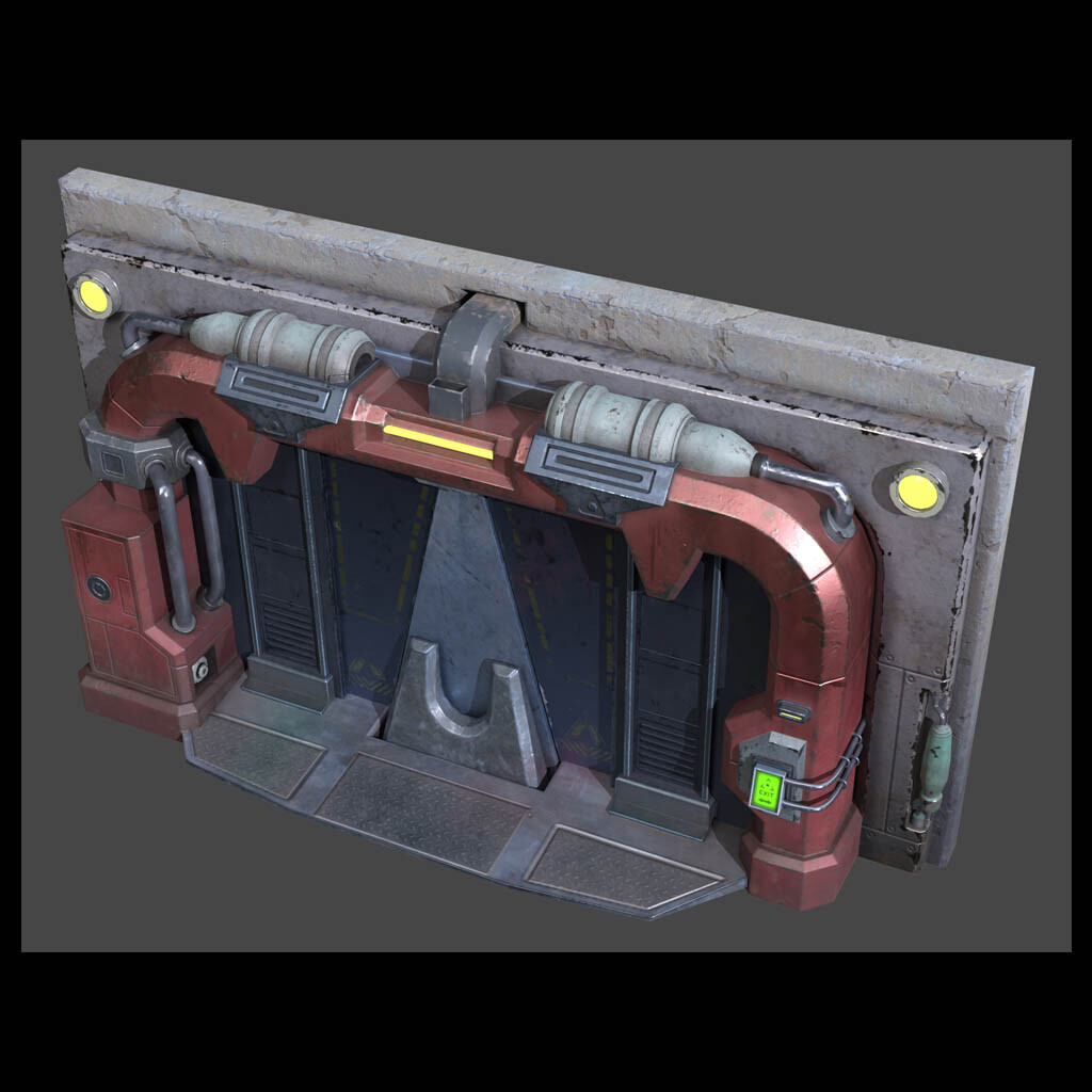 ArtStation - Stylized SCI-FI Gate