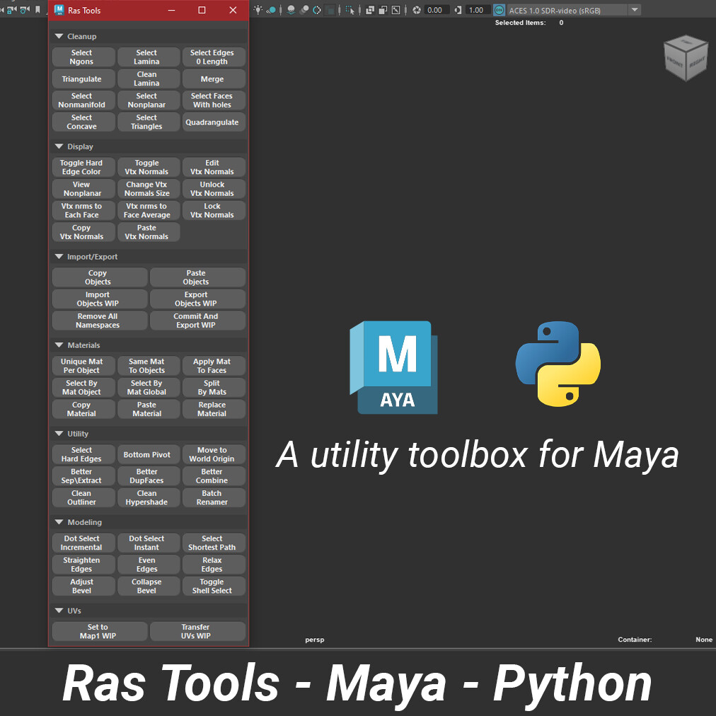Akshat Rastogi - Ras Tools Maya Python