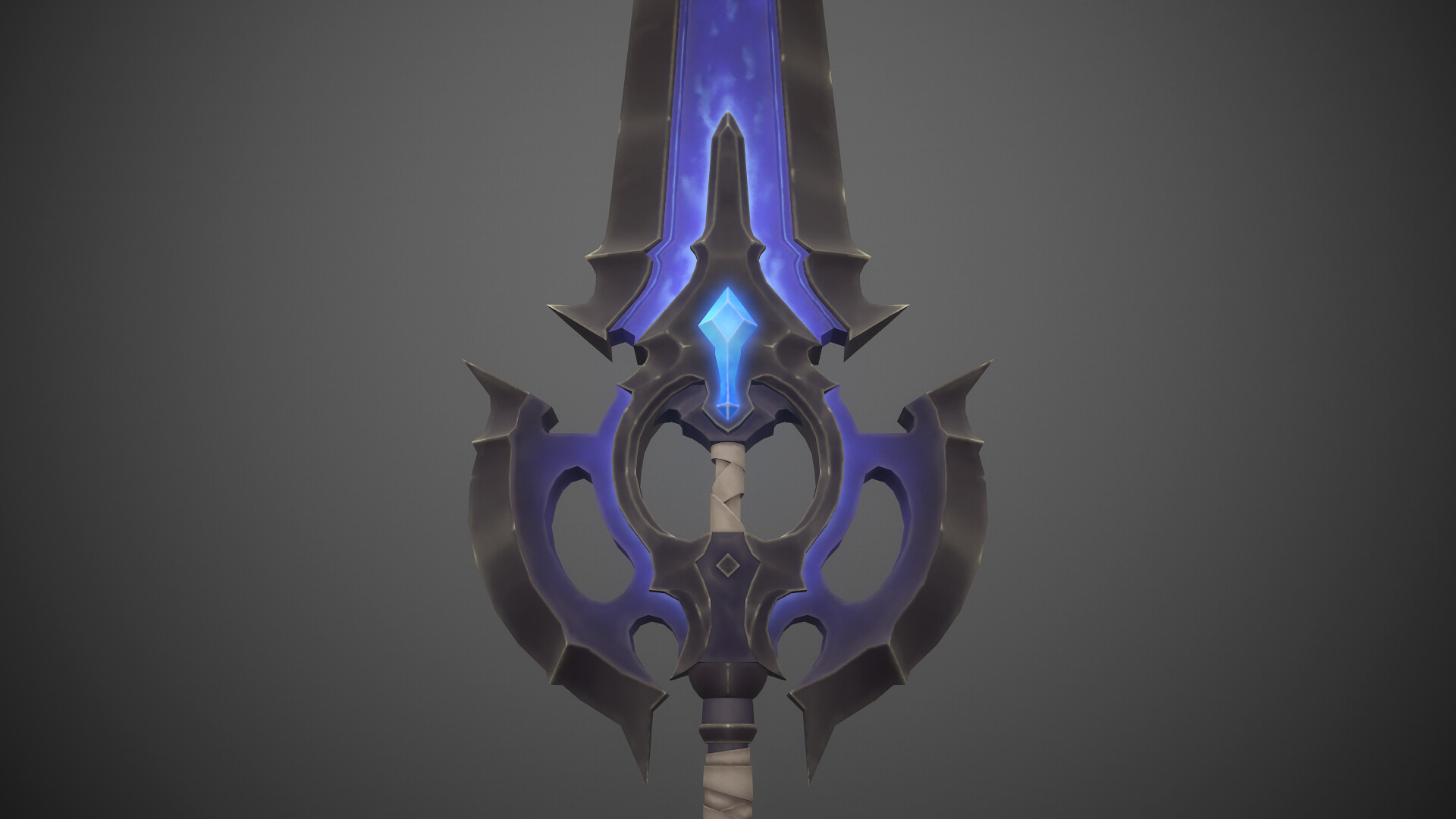 ArtStation - Black and blue magic sword