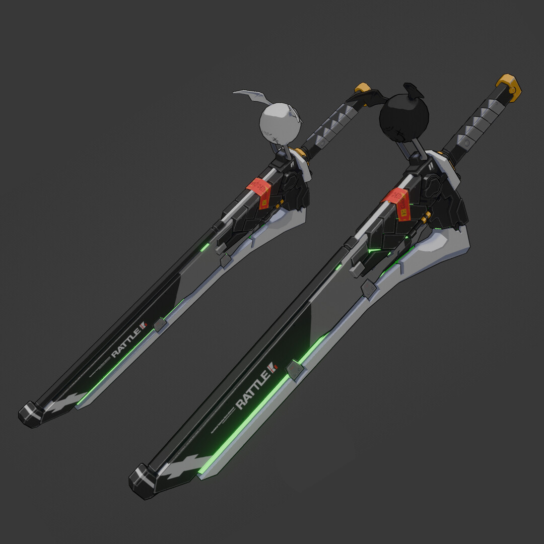 ArtStation - 3. [GUILTY GEAR] Ramlethal Valentine’s Weapon