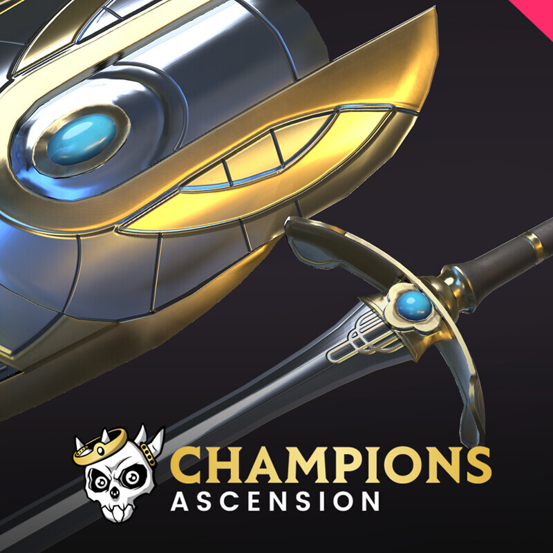 ArtStation - Keymaster sword & shield - Champions Ascension