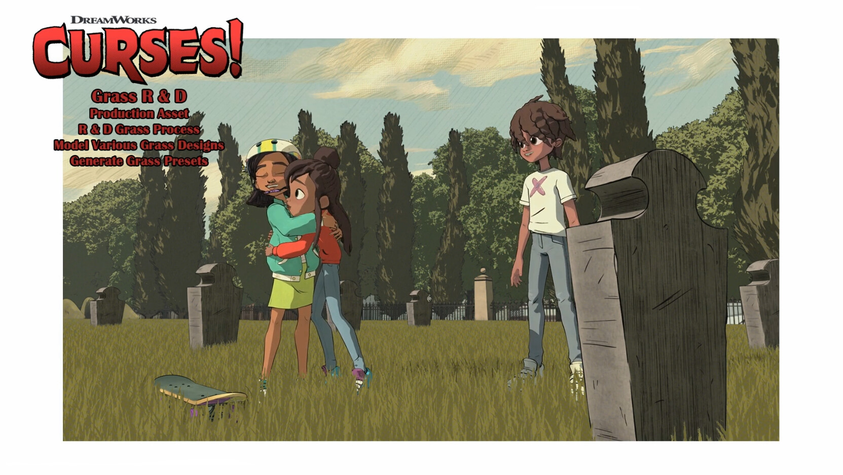 ArtStation - DreamWorks Curses! - RnD Grass - MansionA_EXT