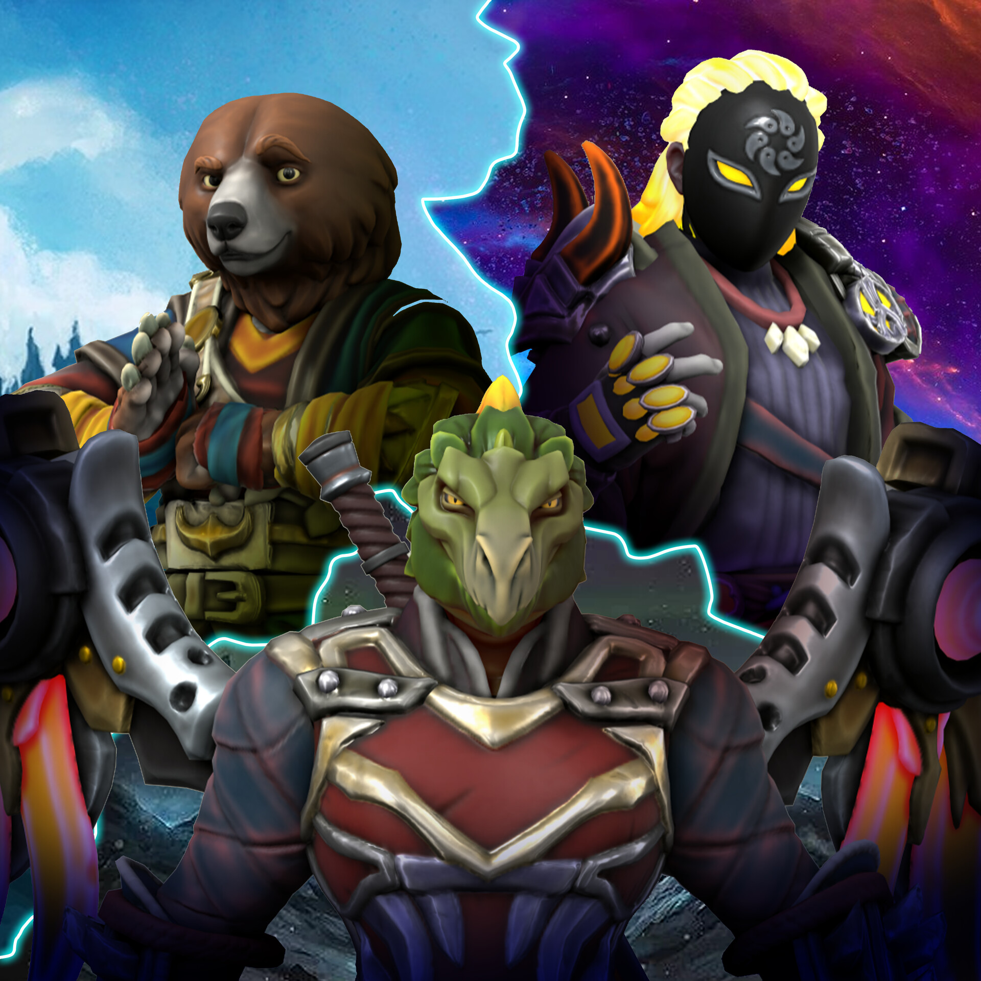 ArtStation - Table of 6 posters and thumbnails