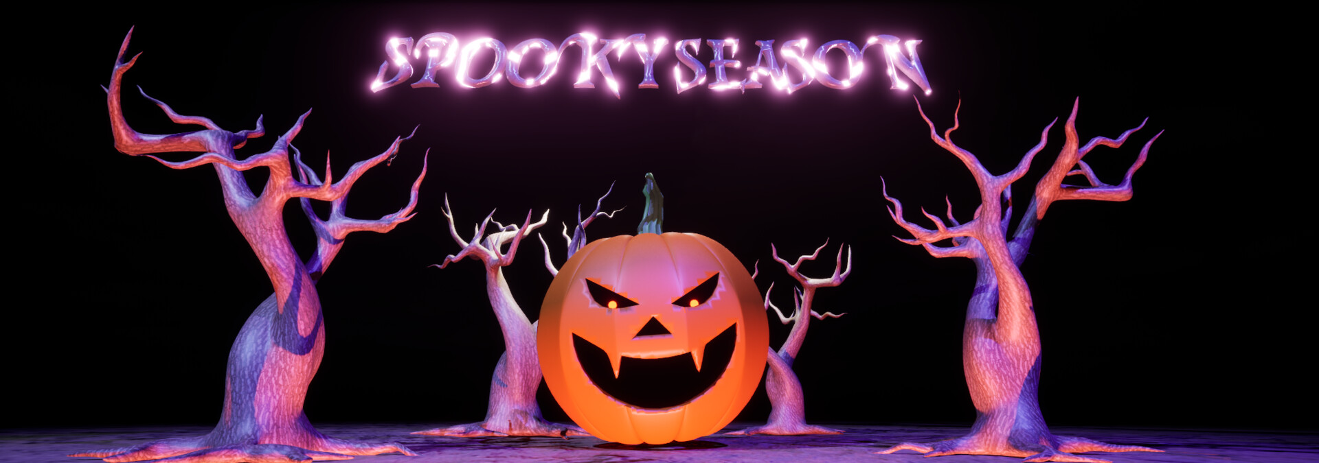 ArtStation - Spooky Season Halloween 3D Background